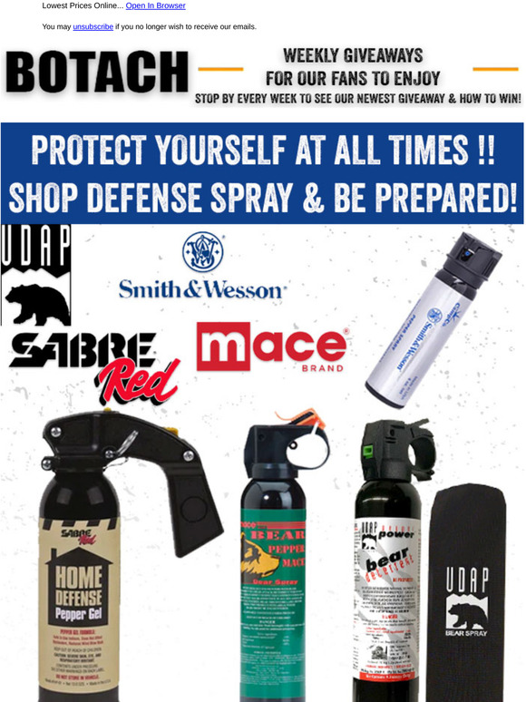 Botach Tactical: Shop Defense Sprays ... | Milled