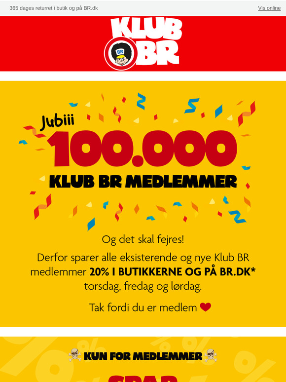 BR.no: SPAR 20% I BUTIK OG PÅ BR.DK* | Milled