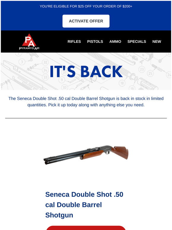 Pyramyd Air: 🔔 We’ve received a limited supply of the Seneca Double ...