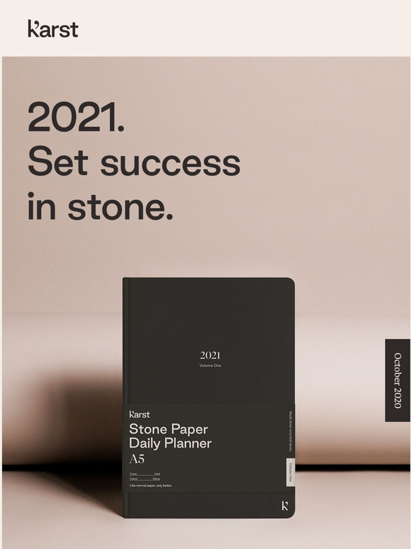 Karst Stone Paper: Our 2021 Daily Planner is here. | Milled