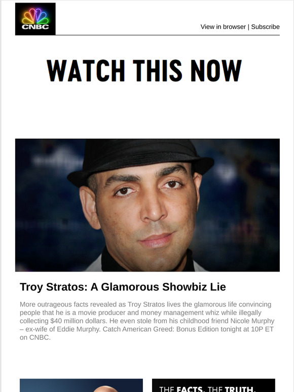 CNBC: More outrageous facts revealed about Troy Stratos on "American ...