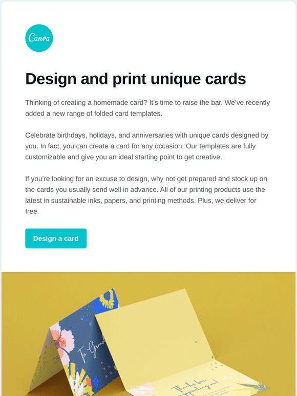 Canva Customize And Print Our New Folded Card Templates Milled