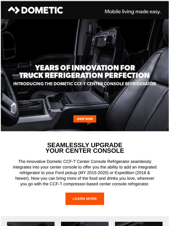 Dometic: Introducing the Dometic CCF-T Center Console Refrigerator ...