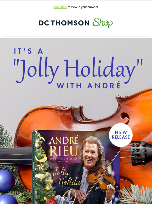 DC Thomson Shop: New Christmas release from André Rieu | Jolly Holiday ...