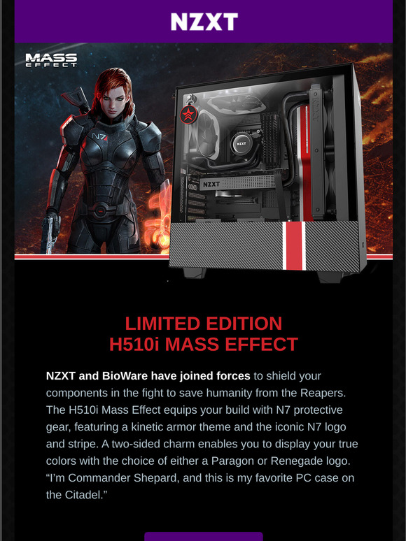 NZXT: Announcing The Limited Edition H510i Mass Effect Case | Milled
