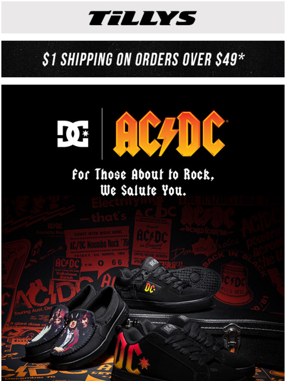 Tilly's: DC Shoes x AC/DC ⚡️ For Those About To Rock, We Salute | Milled