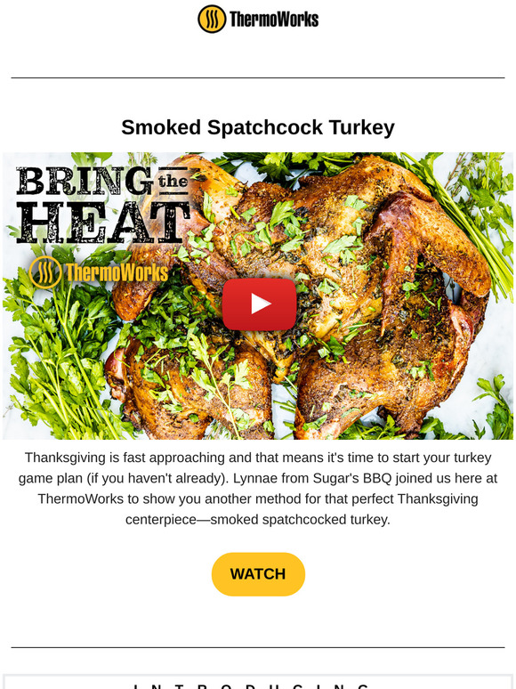 ThermoWorks: New Temp Guide Magnet + Smoked Spatchcocked Turkey | Milled