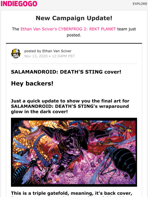 Indiegogo: 📢 Update #23 from Ethan Van Sciver's CYBERFROG 2: REKT ...