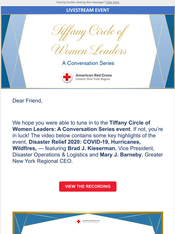 American Red Cross: Thank You for Joing Us! Tiffany Circle of Women ...