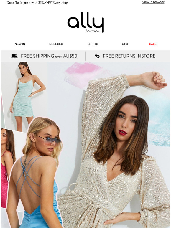 Ally Fashion: Let's PARTY 🍹 Shop Dresses That Impress | Milled