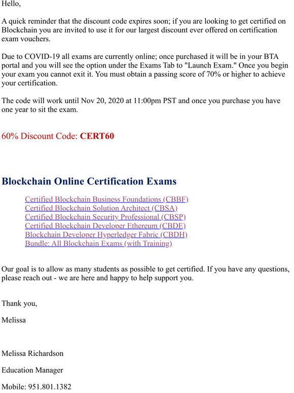 Blockchain Training Alliance: Blockchain Certification Online | Milled