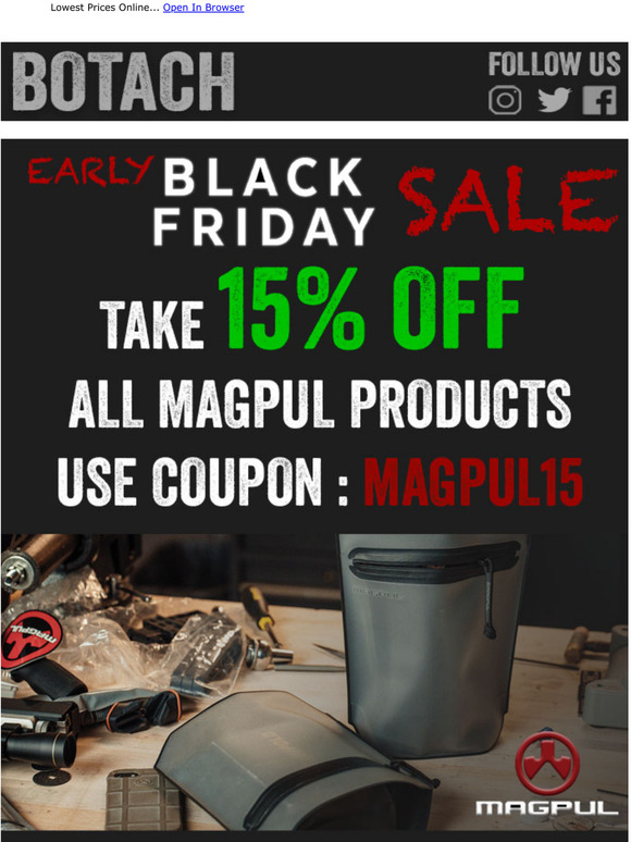 Botach Tactical: Shop Magpul & Get 15% off Use Coupon Code "MAGPUL15 ...