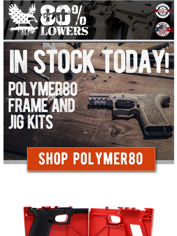 80% Lowers: Polymer80 Frames and Jigs in stock! | Milled