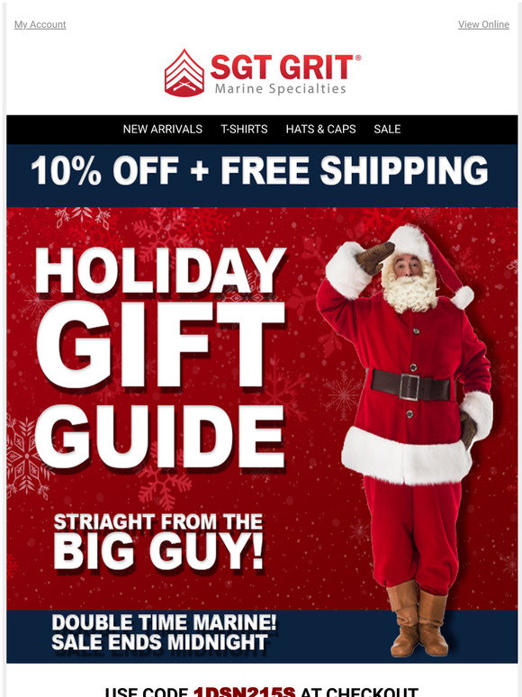 Sgt. Grit Marine Specialties: 🎄 Your Holiday Gift Guide is Here! | Milled