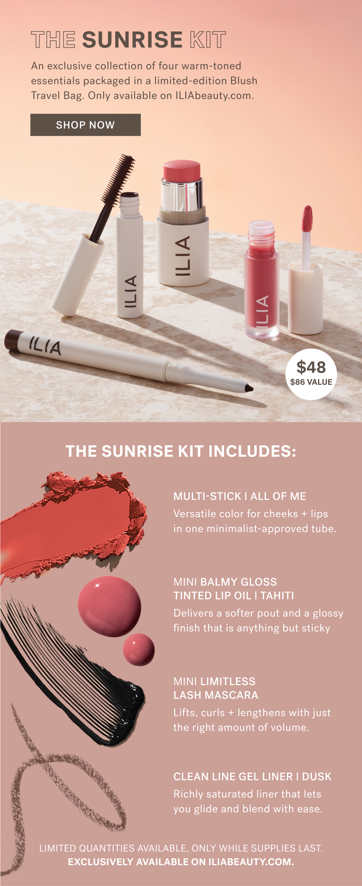 ILIA Beauty: The Sunrise Kit is Here | Milled