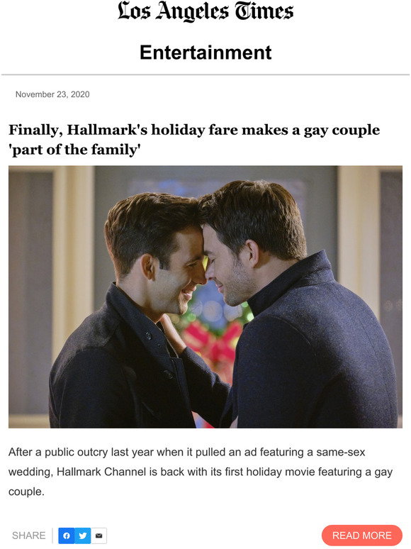 Los Angeles Times: Inside Hallmark's first gay holiday movie | Milled