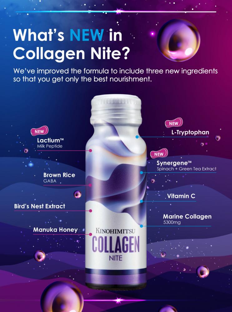 Kinohimitsu: Meet Collagen Nite 🌙 The NEW Advanced Night-time Collagen ...
