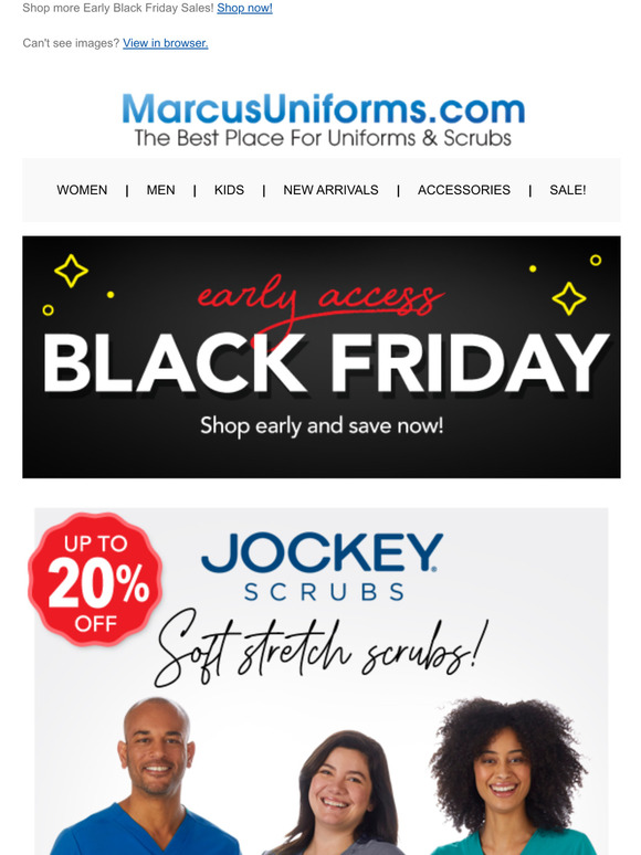Marcus Uniforms: SAVINGS on Jockey Scrubs – Check it out! | Milled