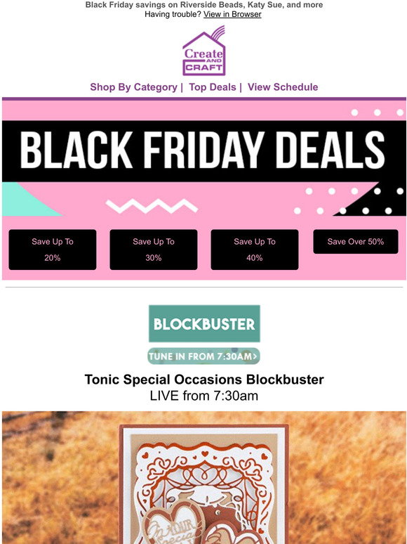 Create and Craft: Don't miss: ScanNCut Black Friday Blockbuster | Milled