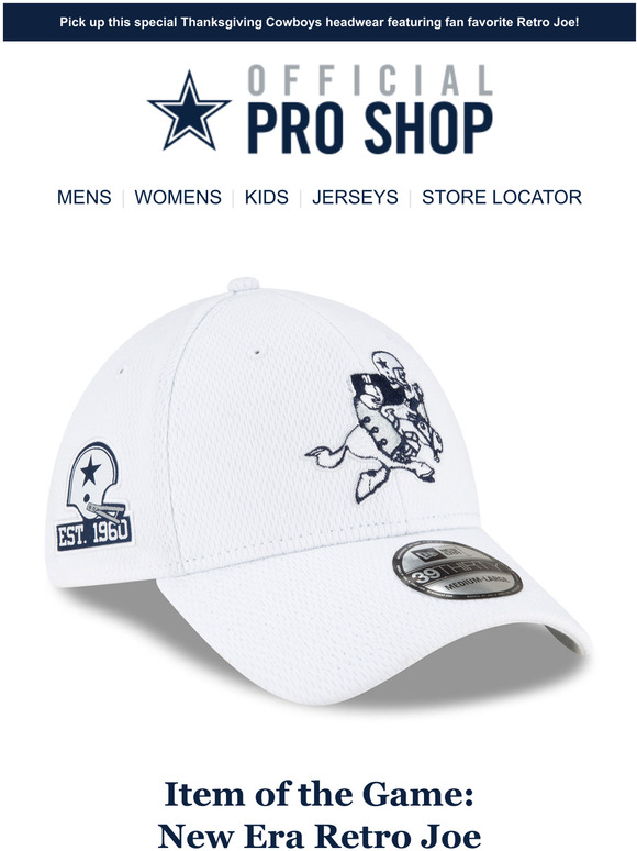 Dallas Cowboys Pro Shop: Item of the Game: Retro Joe Sideline Caps ...