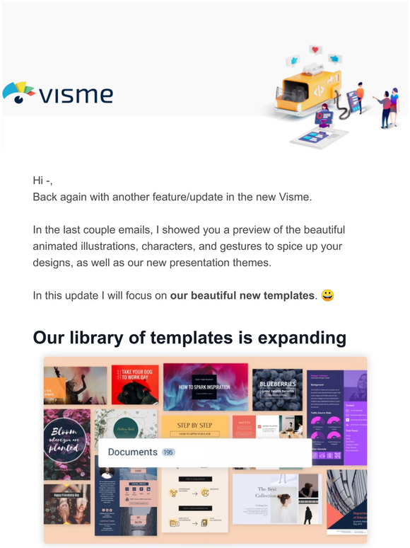 Visme: New Visme (Part 5) Improved Search for Templates 🔎 | Milled