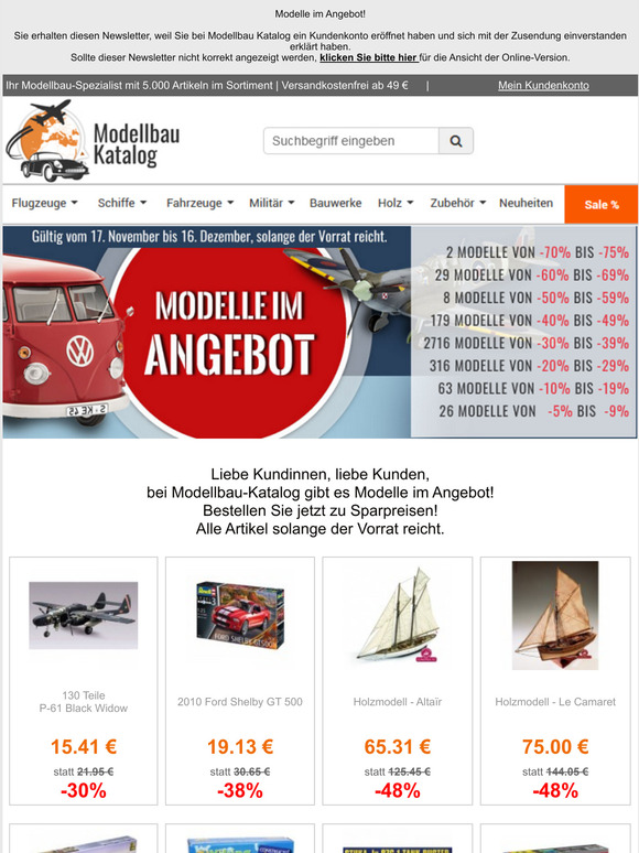 Modellbau-Katalog: Modelle im Angebot! | Milled