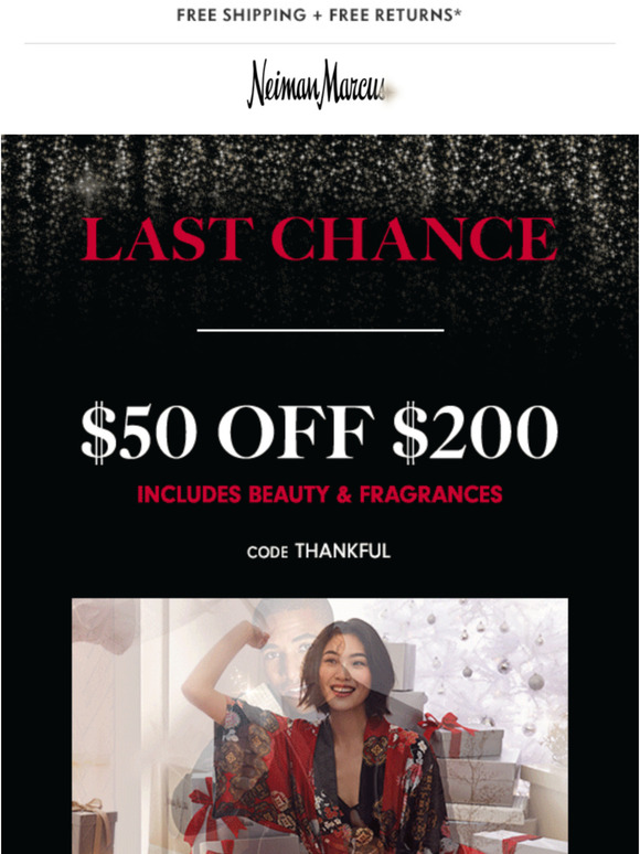 Neiman Marcus: Last chance for $50 off! Plus, 75% off | Milled