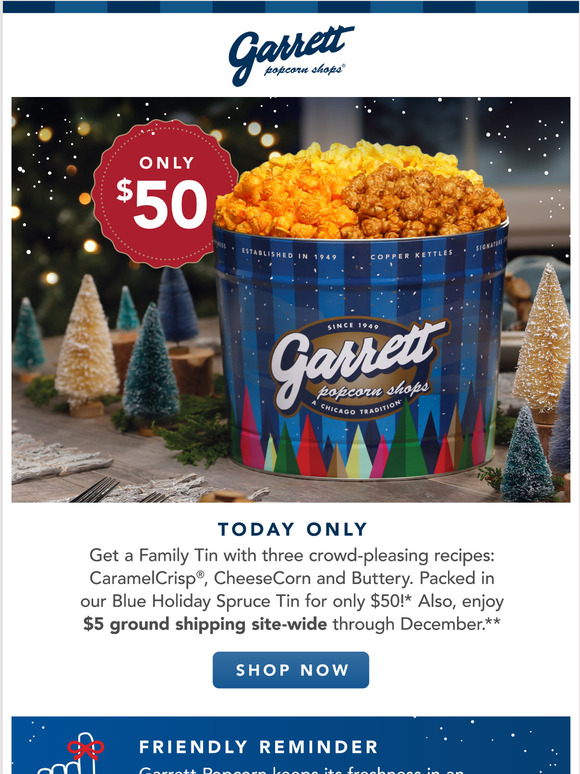 Garrett Popcorn: Your Cyber Monday Offer! | Milled