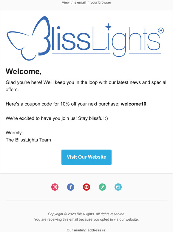 BlissLights: Welcome to the BlissLights family! | Milled