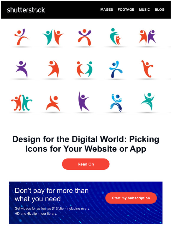 Shutterstock: How to pick icons for your website or app | Milled