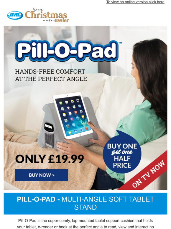 JML: Hands-free comfort at the perfect angle | Milled