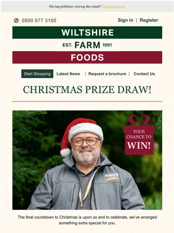 Wiltshire Farm Foods: Introducing our Christmas Countdown prize draw ...