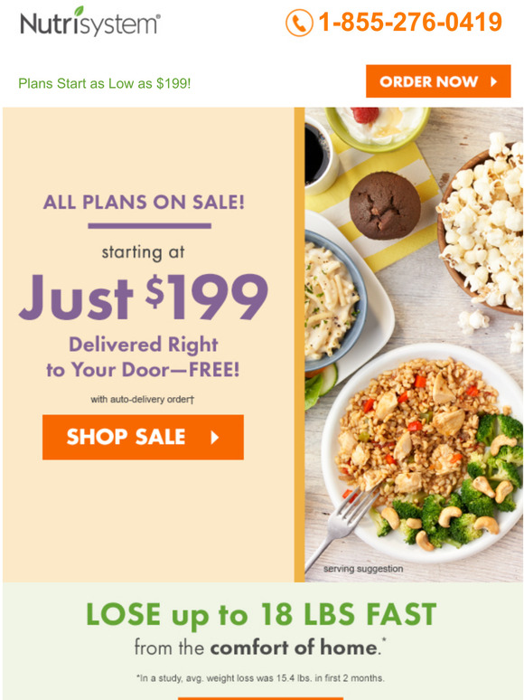 Nutrisystem: ONLY $199 to Get Started Today! | Milled