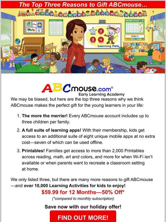 ABCmouse: The Top Three Reasons to Gift ABCmouse | Milled
