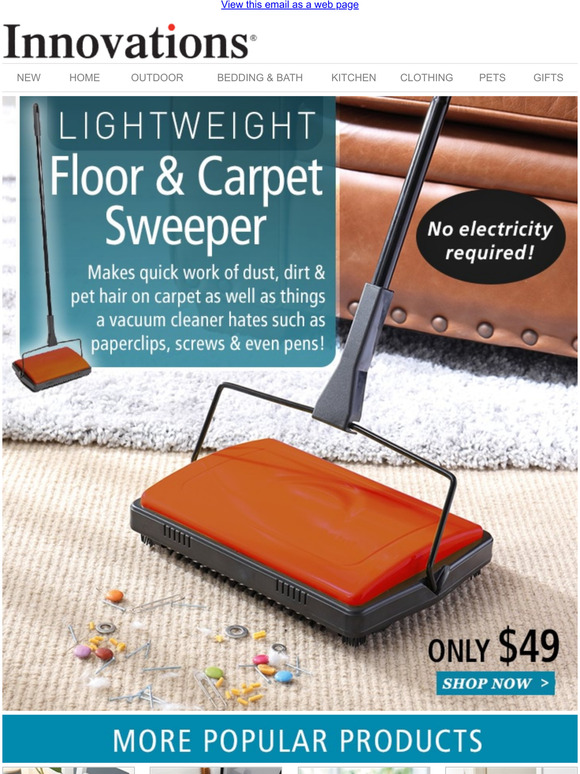 Innovations: Handy Lightweight Floor and Carpet Sweeper | Milled