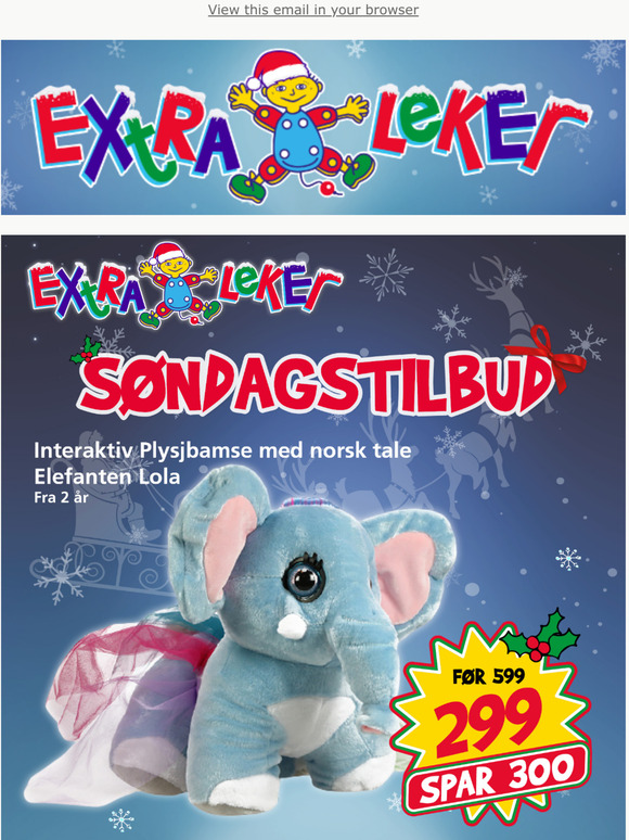 extra-leker.no: Søndagstilbud både på nett og i butikk!😍 | Milled