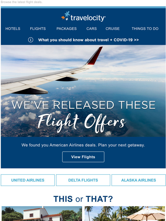 Travelocity: American Airlines ticket offers: See what's available ...