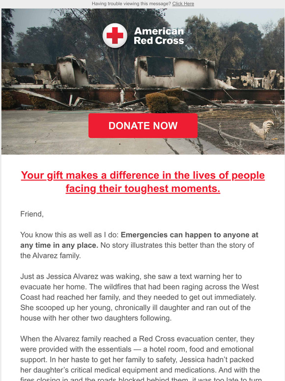 American Red Cross: Now is the moment to help families in need 👪 | Milled