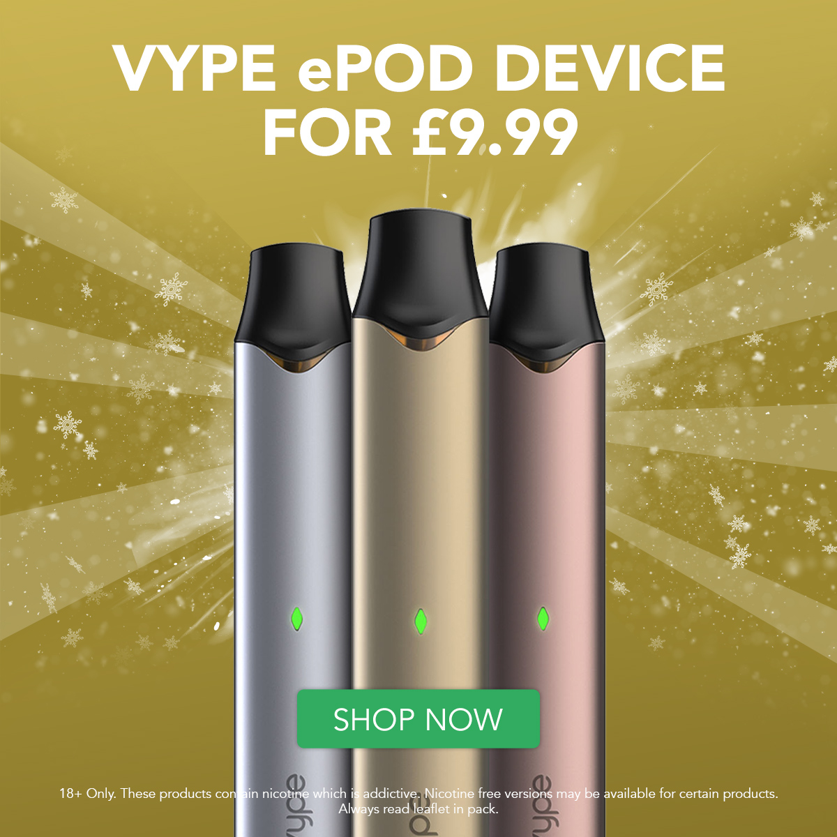 Vip Electronic Cigarette: Vype ePod Device for £9.99 | Milled