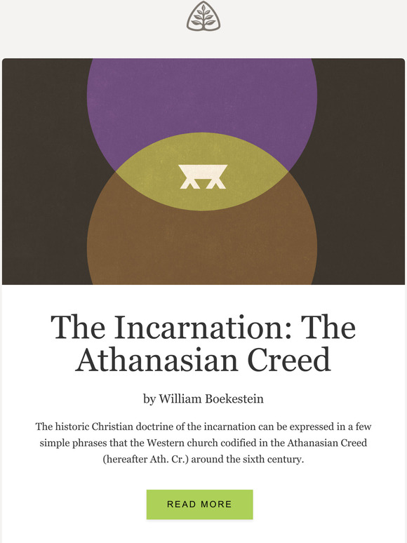 Ligonier Ministries: The Incarnation: The Athanasian Creed | Milled
