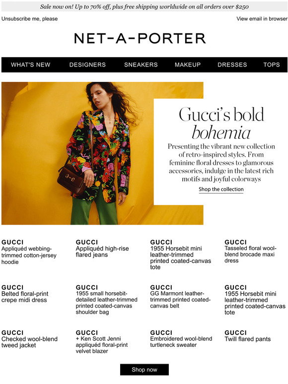 Net-A-Porter: Gucci’s vibrant new collection is here | Milled