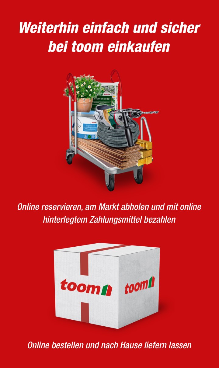 toom baumarkt: Weiterhin sicher einkaufen bei toom, - | Milled