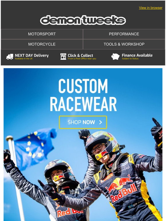 Demon Tweeks: Always wanted your own custom race suit? | Milled