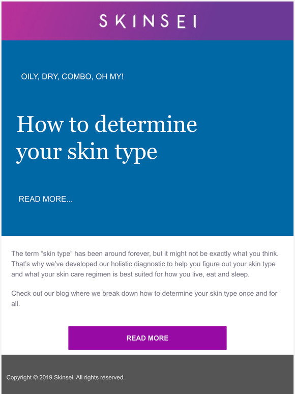 Skinsei: Normal skin? What’s that? | Milled
