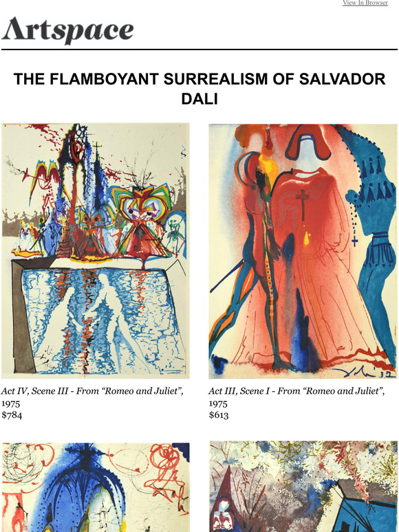 Artspace: The Flamboyant Surrealism of Salvador Dali | Milled