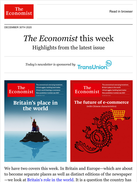 The Economist: Britain’s place in the world | Milled