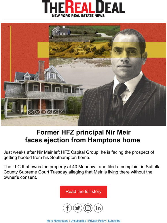 The Real Deal: BREAKING: Nir Meir faces ejection from Hamptons home ...