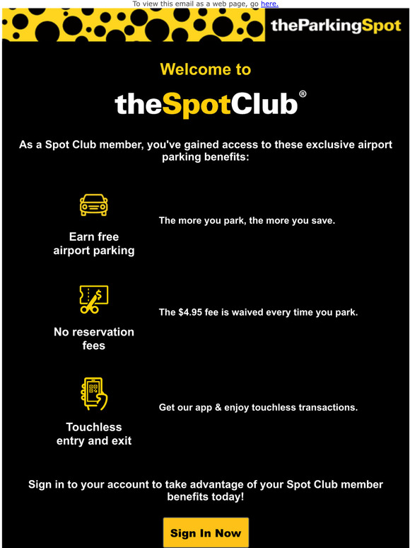 The Parking Spot: Welcome to the Spot Club! | Milled