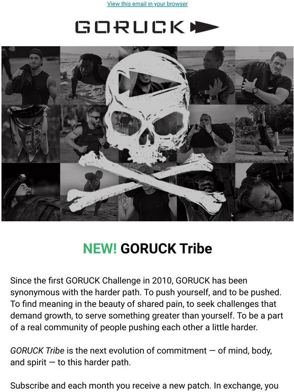 GORUCK: TRIBE > Because Resolutions Don’t Work | Milled