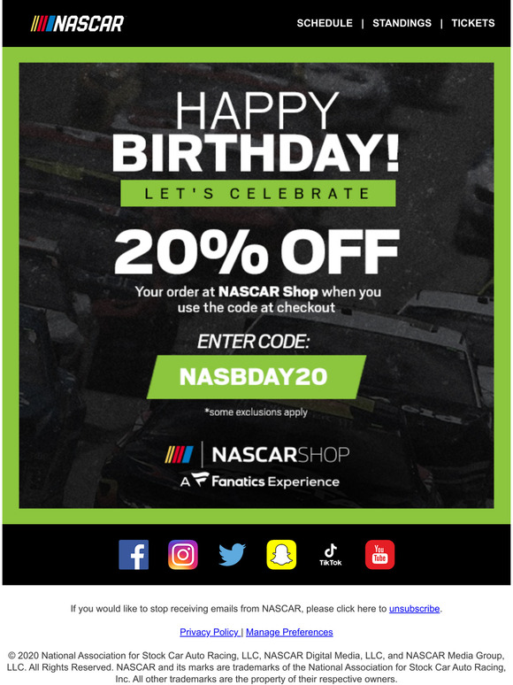 NASCAR: Happy Birthday! | Milled